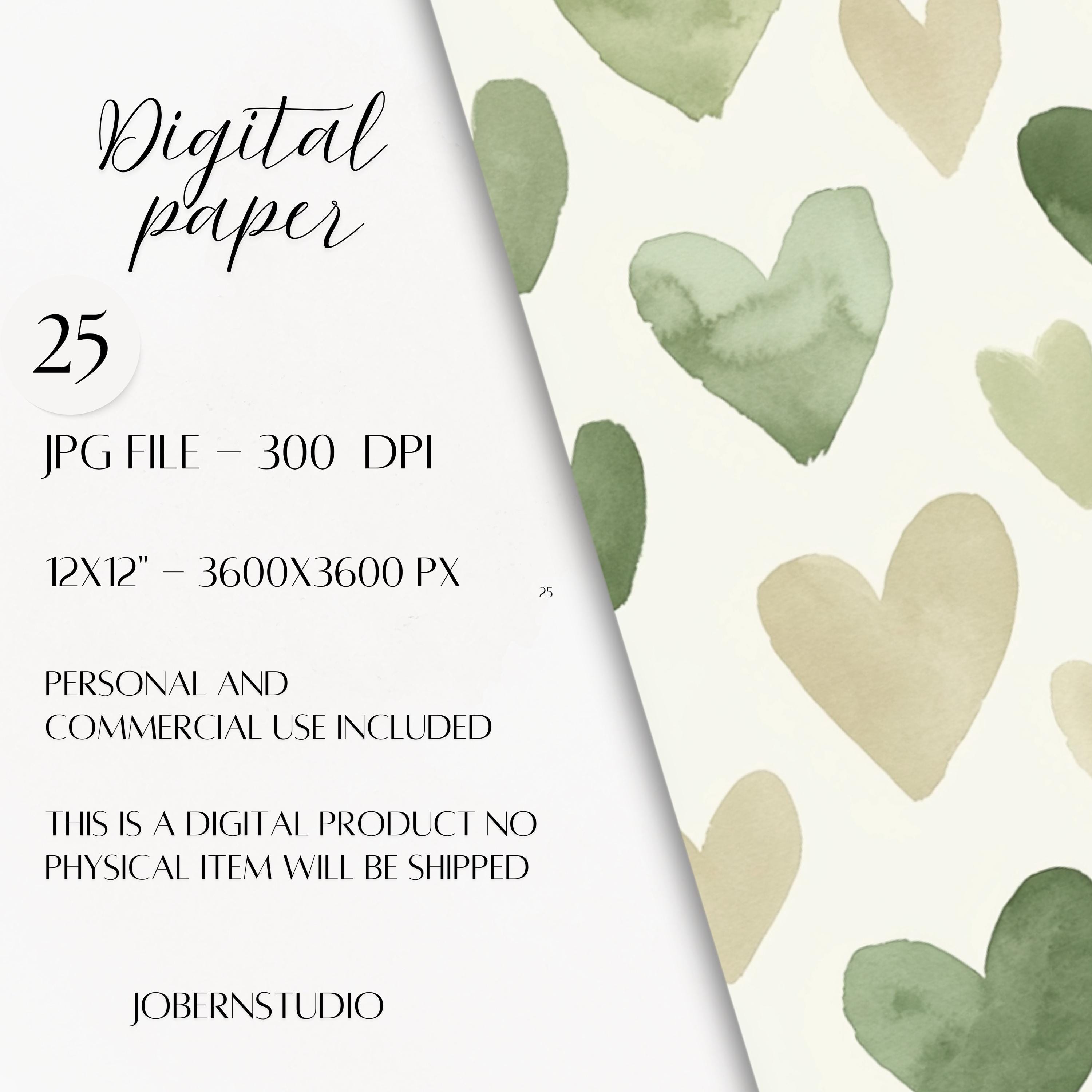 Vintage Sage Green Digital Paper Pack- Scrapbook Junk Journal Papers ...