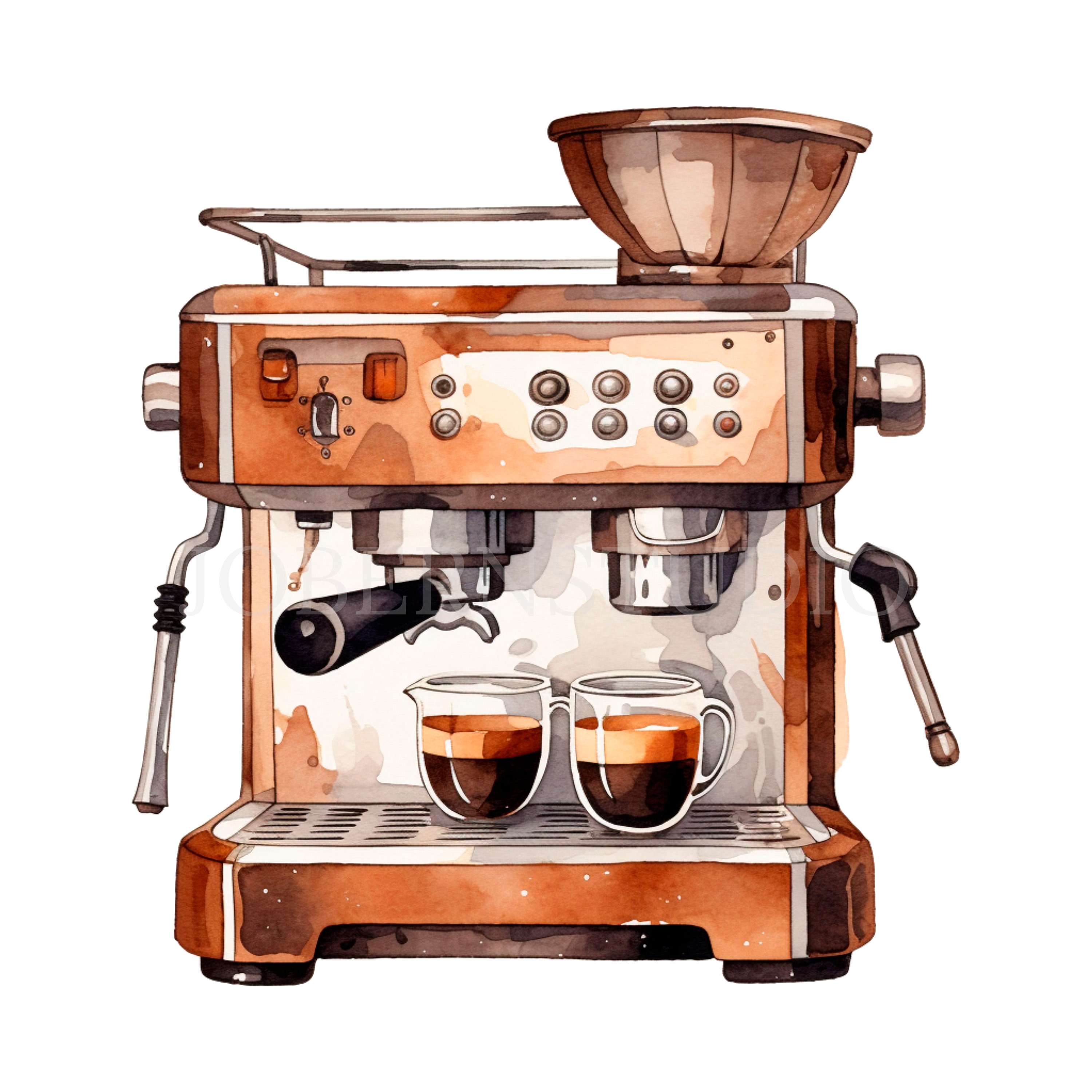 Coffee Espresso Machine Clipart Png,bundle 15 High Quality,vintage ...
