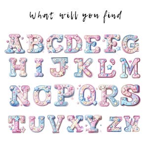 Cute Alphabet Letter Clipart Bundle 26 High Quality Png,watercolor Baby ...