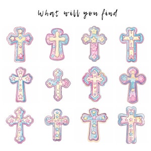 Pink Cross Clipart Bundle 10 High Quality Png,cute Cross Watercolor ...
