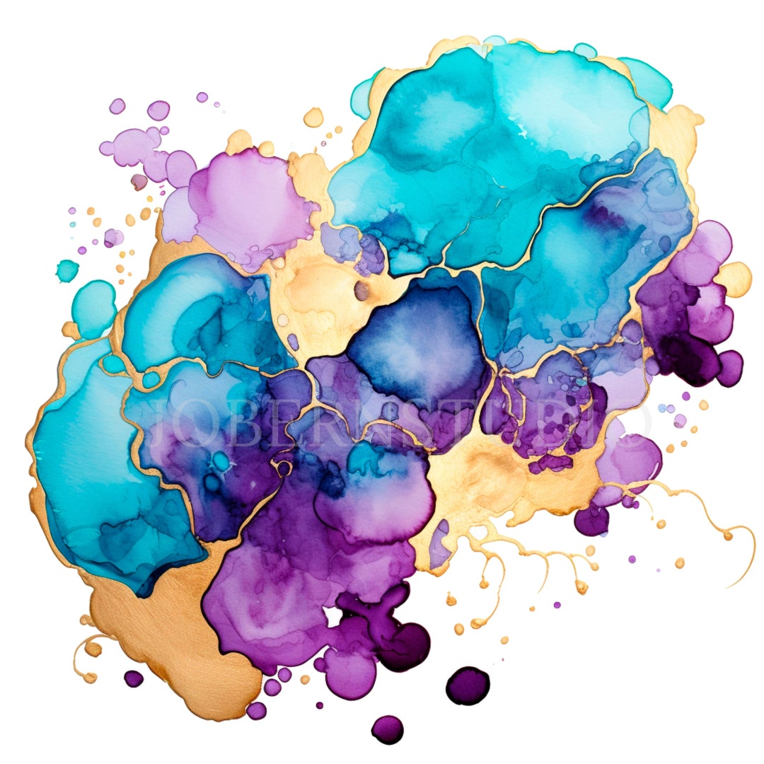 Watercolor Mermaid Color Splash Clipart,15 Mermaid Watercolor Graphics ...