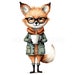 Crazy Fox Clipart PNG Bundle 16 High Quality,funny Fox With Coffee ...