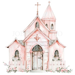 Pink Church Clipart Png,bundle 17 High Quality,watercolor Pink Pray ...