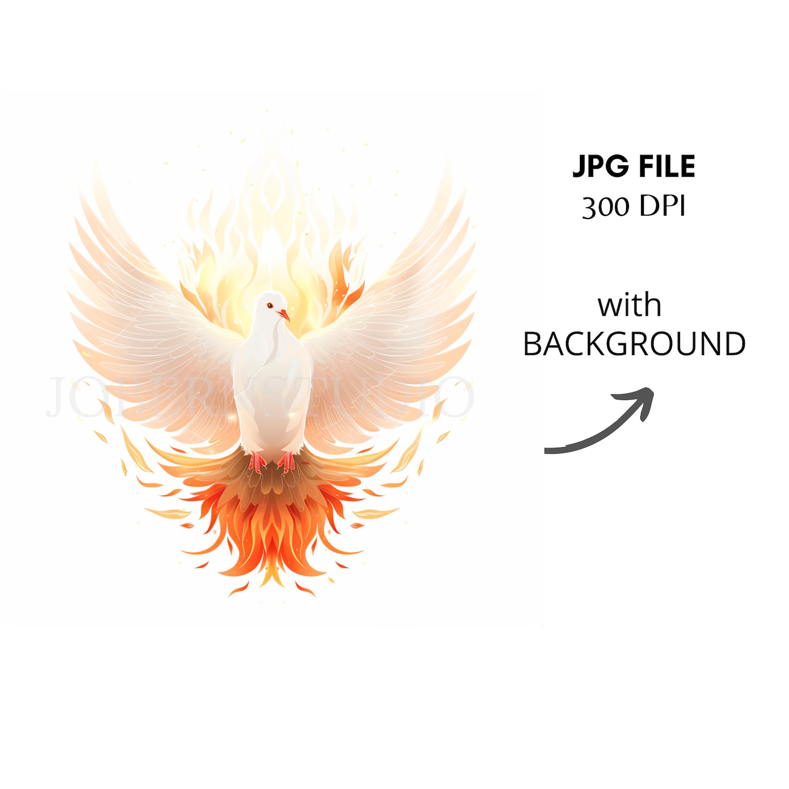 Holy Spirit Clipart Bundle 12 High Quality Png,watercolor Dove of ...