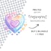 Cute Heart Clipart Bundle 12 High Quality PNG, Watercolor Heart Pastel ...
