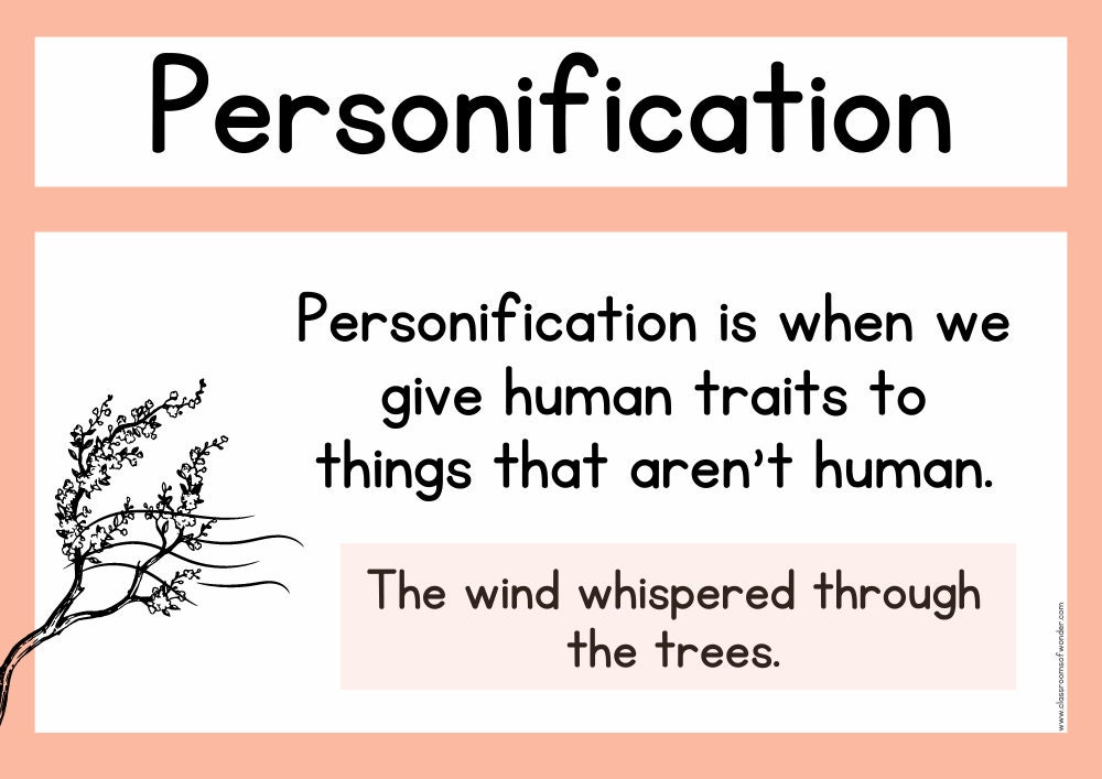 Figurative Language Posters Warm, Boho Palette - Etsy