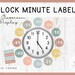 Clock Labels WARM BOHO PALETTE Inspiring Classroom Decor - Etsy