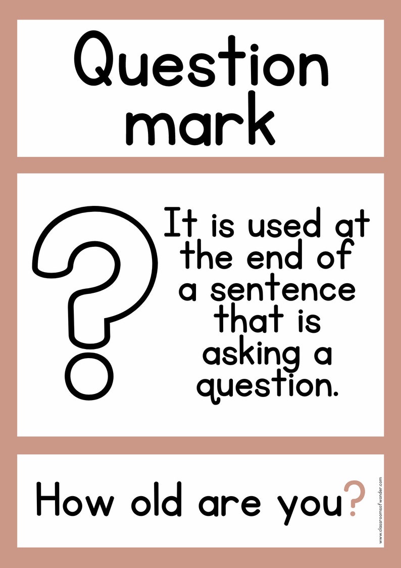 Punctuation Posters Warm, Boho Palette - Etsy