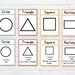 2D Shapes Posters for Classroom Display with & Without Attributes Warm ...