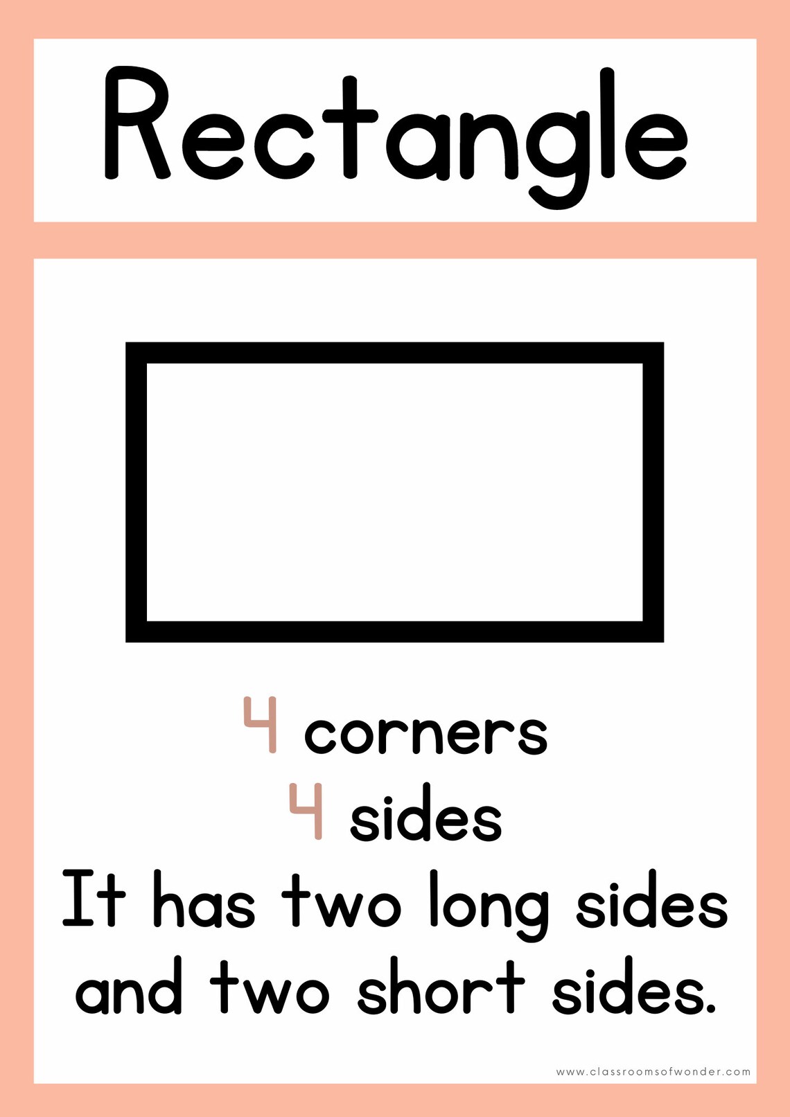 2D Shapes Posters for Classroom Display with & Without Attributes Warm ...