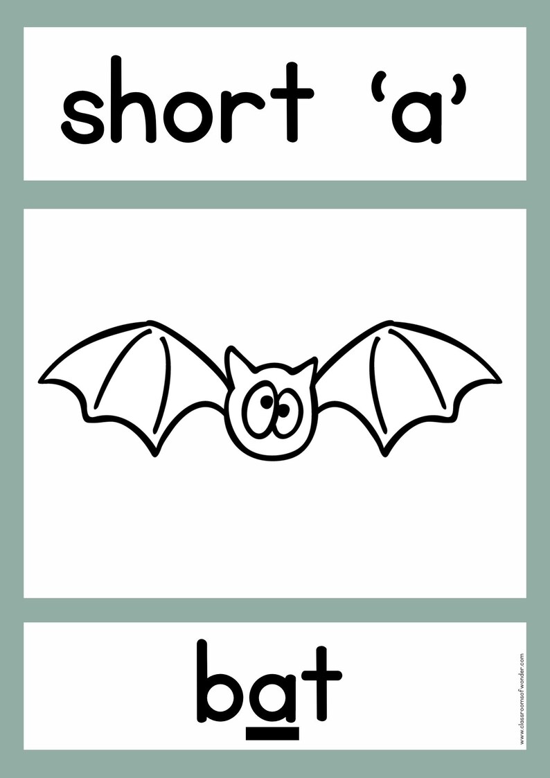 Long and Short Vowel Sound Posters Warm, Boho Palette - Etsy