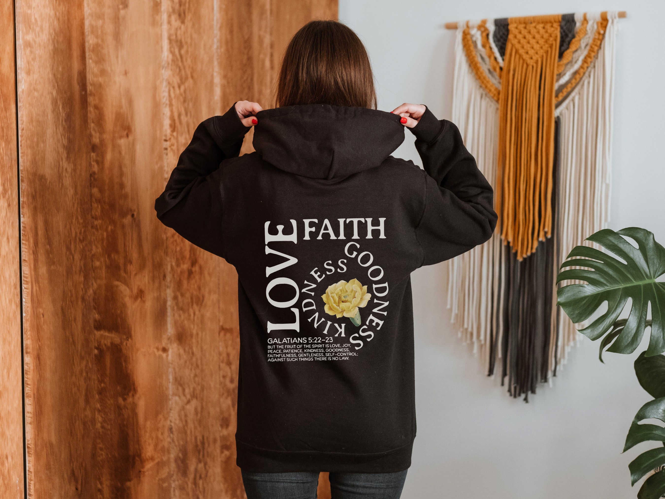 Bible Verse Aesthetic Hoodie, Christian Ally Jesus Sweatshirt, Apparel ...