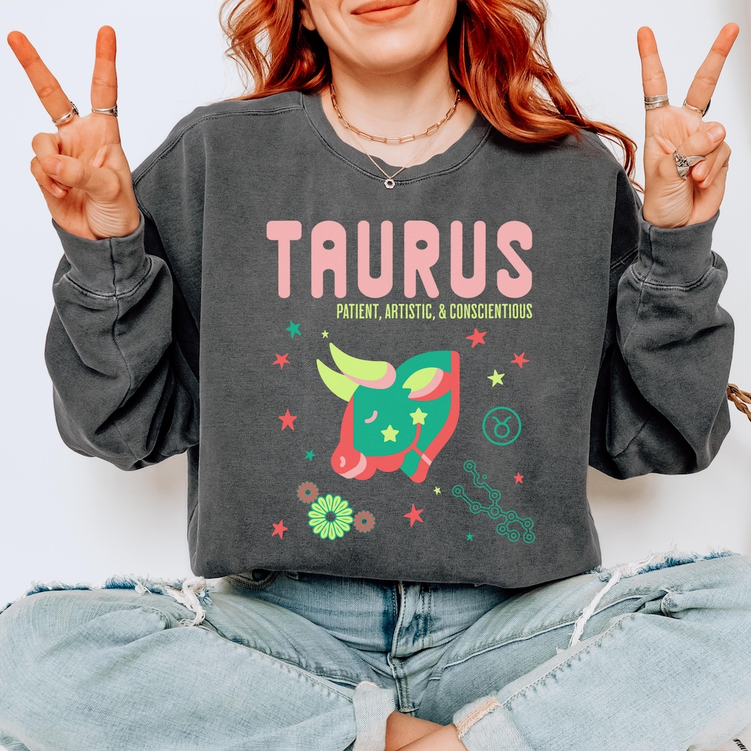 Taurus Zodiac Digital Download PNG, Vintage Astrology Sublimation ...