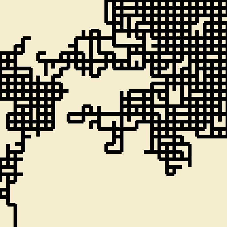 Labyrinth Pixel Art PNG 600px by 600px Digital Art - Etsy