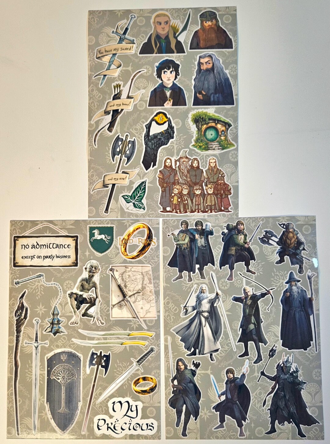 LOTR Sticker Set - Etsy