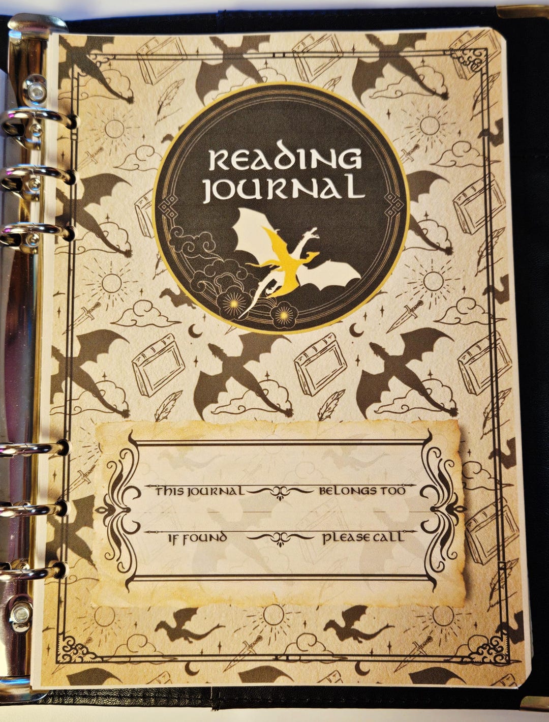 Book Review Journal (fourth Wing Themed) - Etsy