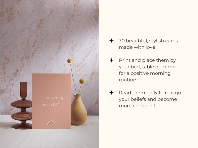 Affirmation Cards for Confidence and Self-esteem, Digital Download ...