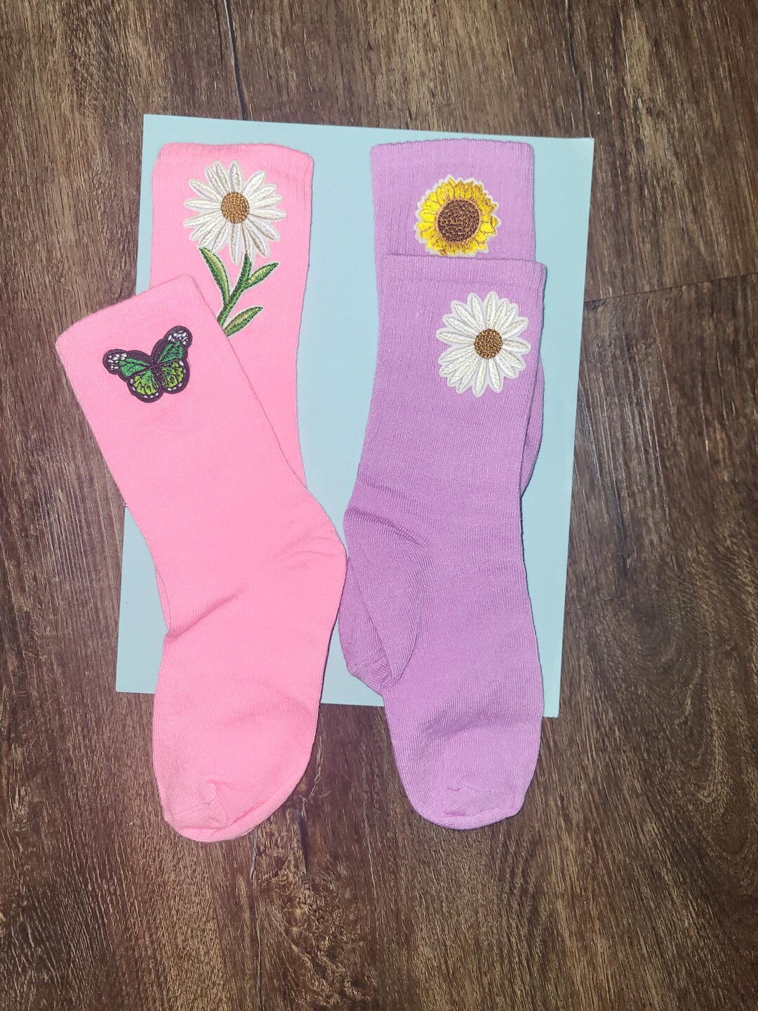 Custom Patch Socks Mid Crew 2 Pair - Etsy