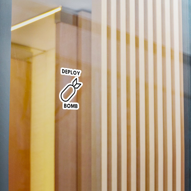 Deploy Bomb Decal: Funny Car Bumper Sticker - Etsy