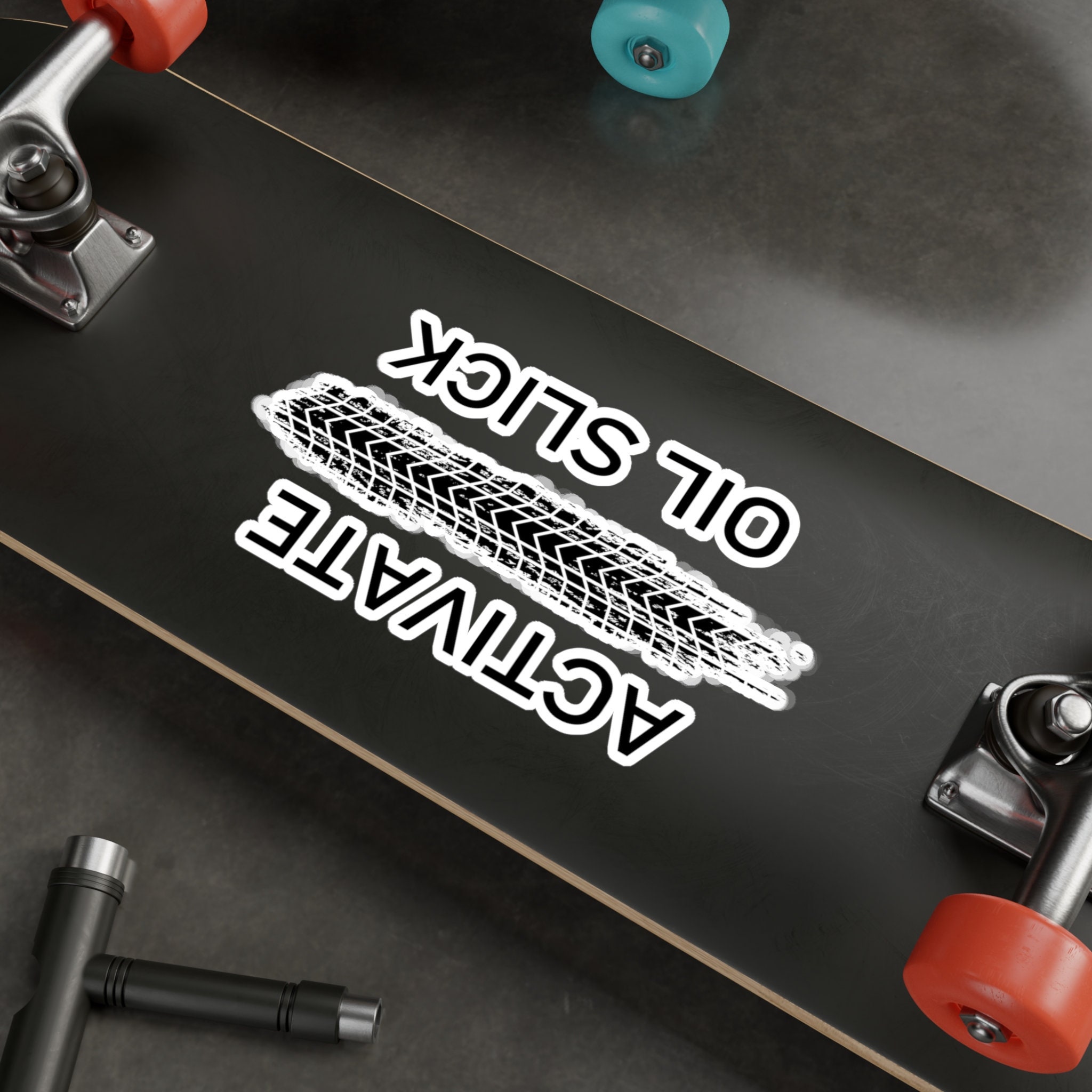 Activate Oil Slick Sticker, Funny Decal, Great for Blank Vehicle Button ...