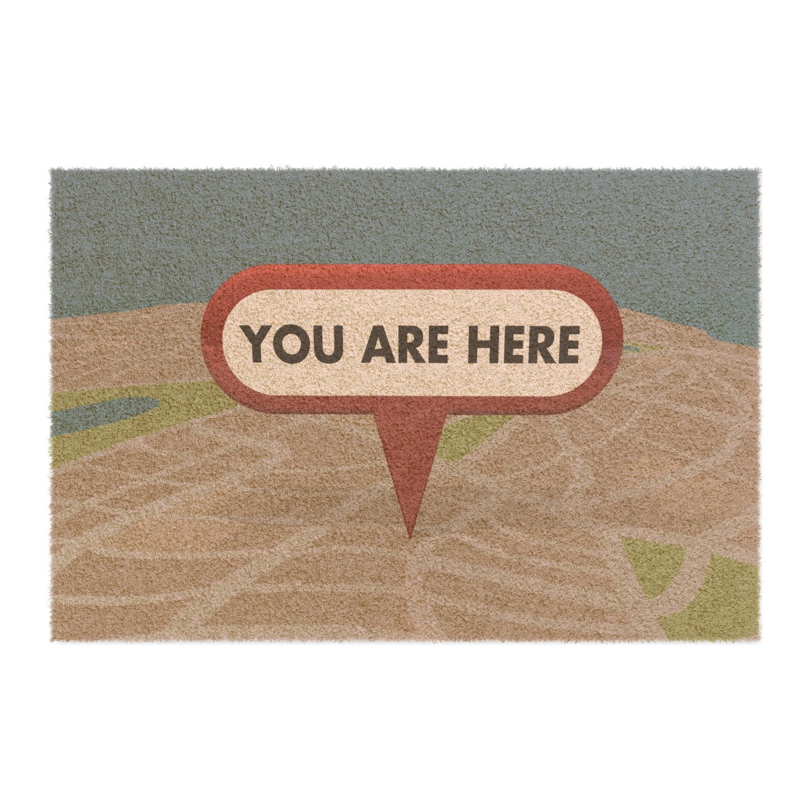 You Are Here Map Door Mat, Google Maps Doormat - Etsy