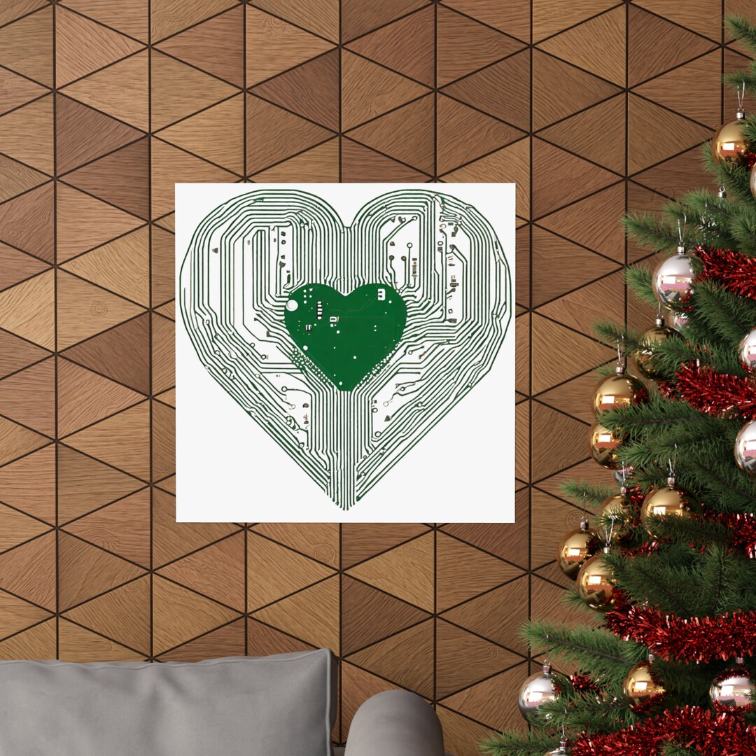 Circuit Heart, Technology Love Poster - Etsy