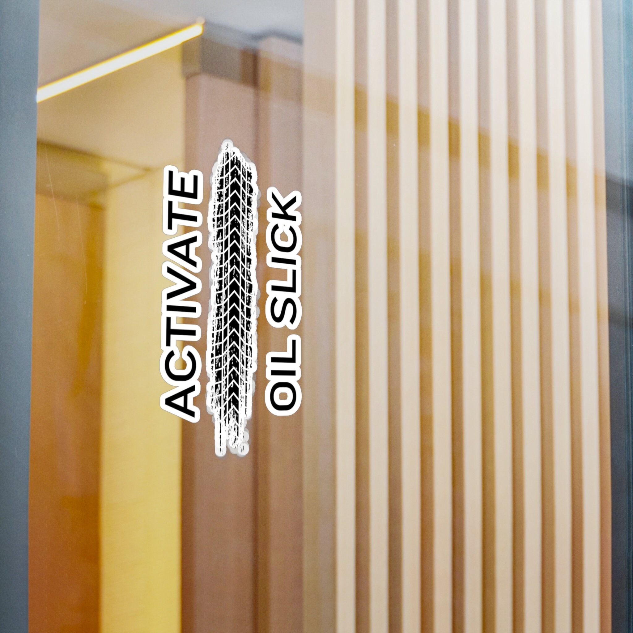 Activate Oil Slick Sticker, Funny Decal, Great for Blank Vehicle Button ...