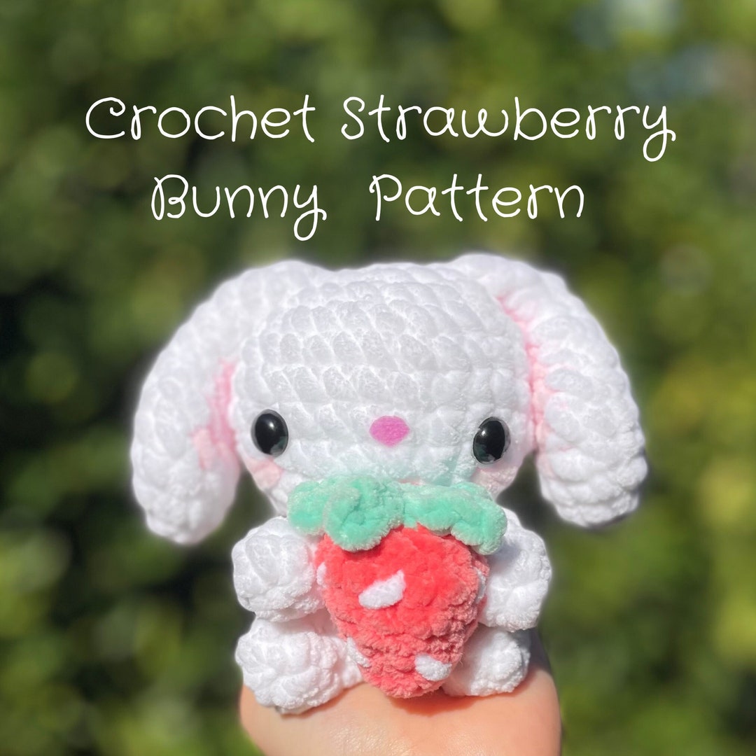 Crochet Strawberry Bunny Pattern - Etsy