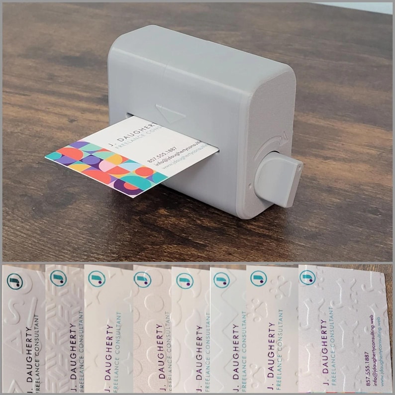 Business Card Embosser With Diverse Patterns, and Easy Operation - Etsy