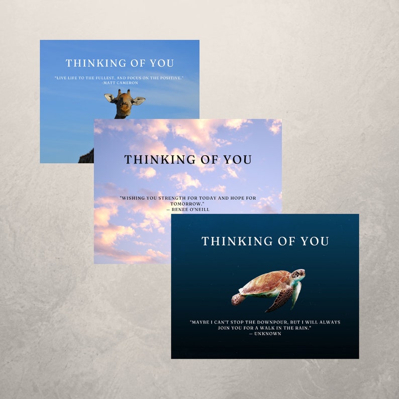 Thinking of You Postcards Printable | Digital Download | Encouragement ...
