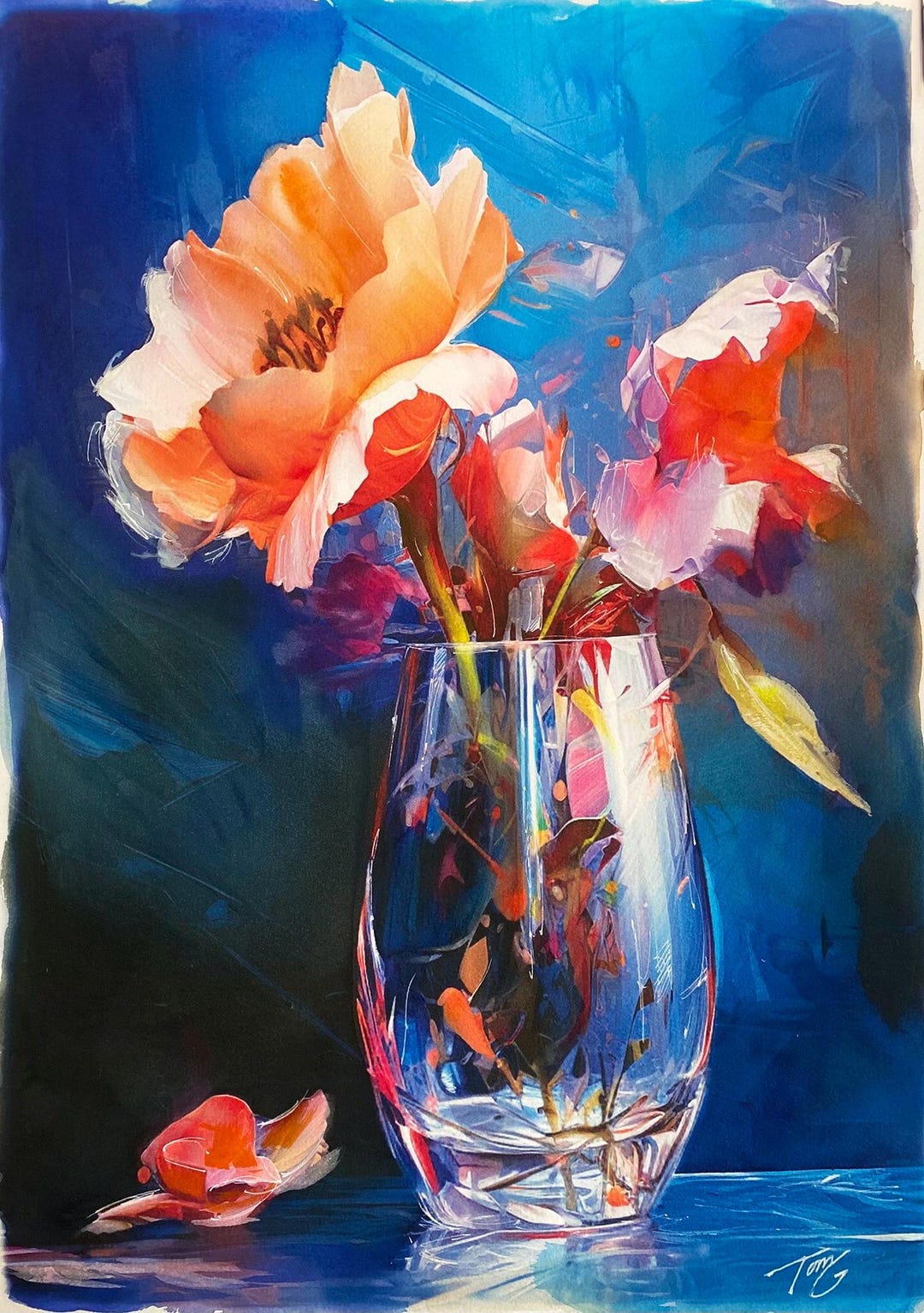 Color Burst 2. 13w” X 19h” Watercolor - Etsy