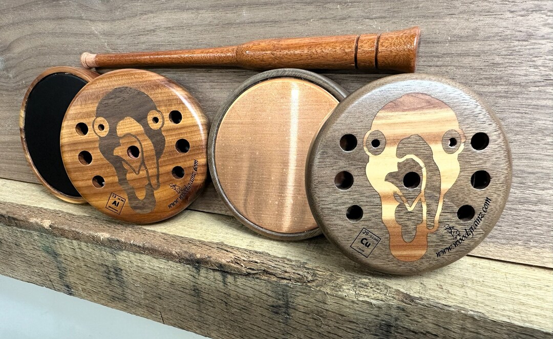 Premium 3 Turkey Calls Walnut Copper / Cedar Aluminum With Jatoba ...