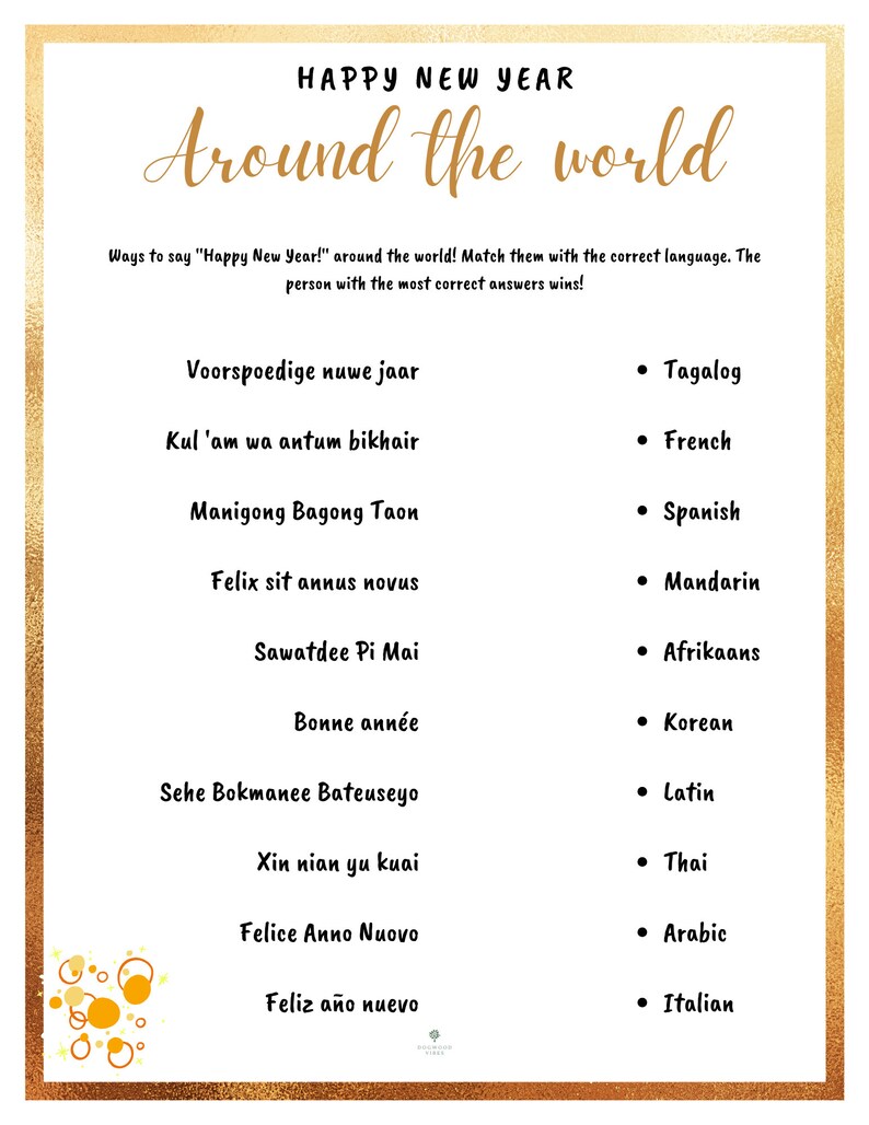 23-24 New Years Game Bundle New Years Eve Games New Years Party ...