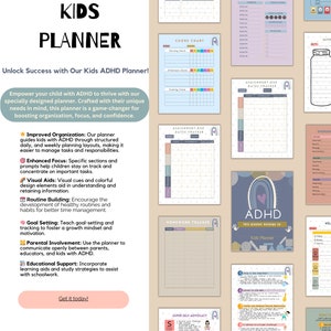 Printable ADHD Planner for Kids - Student, Teacher, and Parents - Help ...