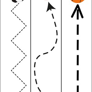 Back to School Cutting Strips for Toddler, Preschool, Kindergarten PK2 ...