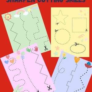 Back to School Practice Cutting Strips Toddler, Preschool, Kindergarten ...