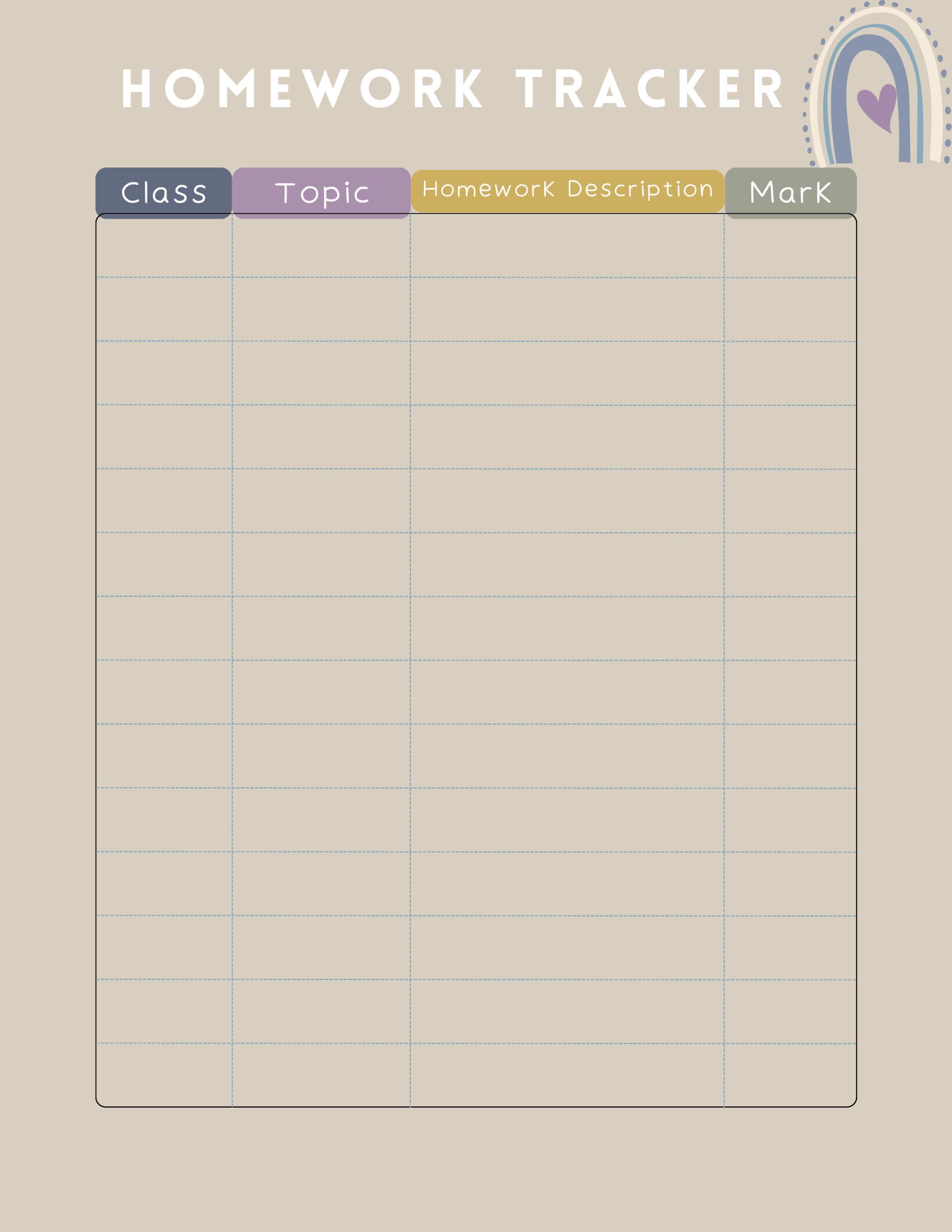 Printable ADHD Planner for Kids Student, Teacher, and Parents Help Stay ...
