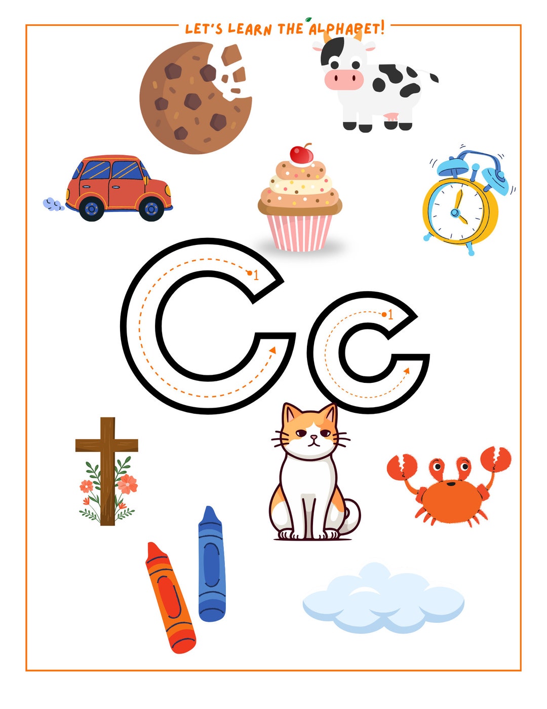 Back to School Letter C Printables Pack | Tracing, Writing, Phonics ...