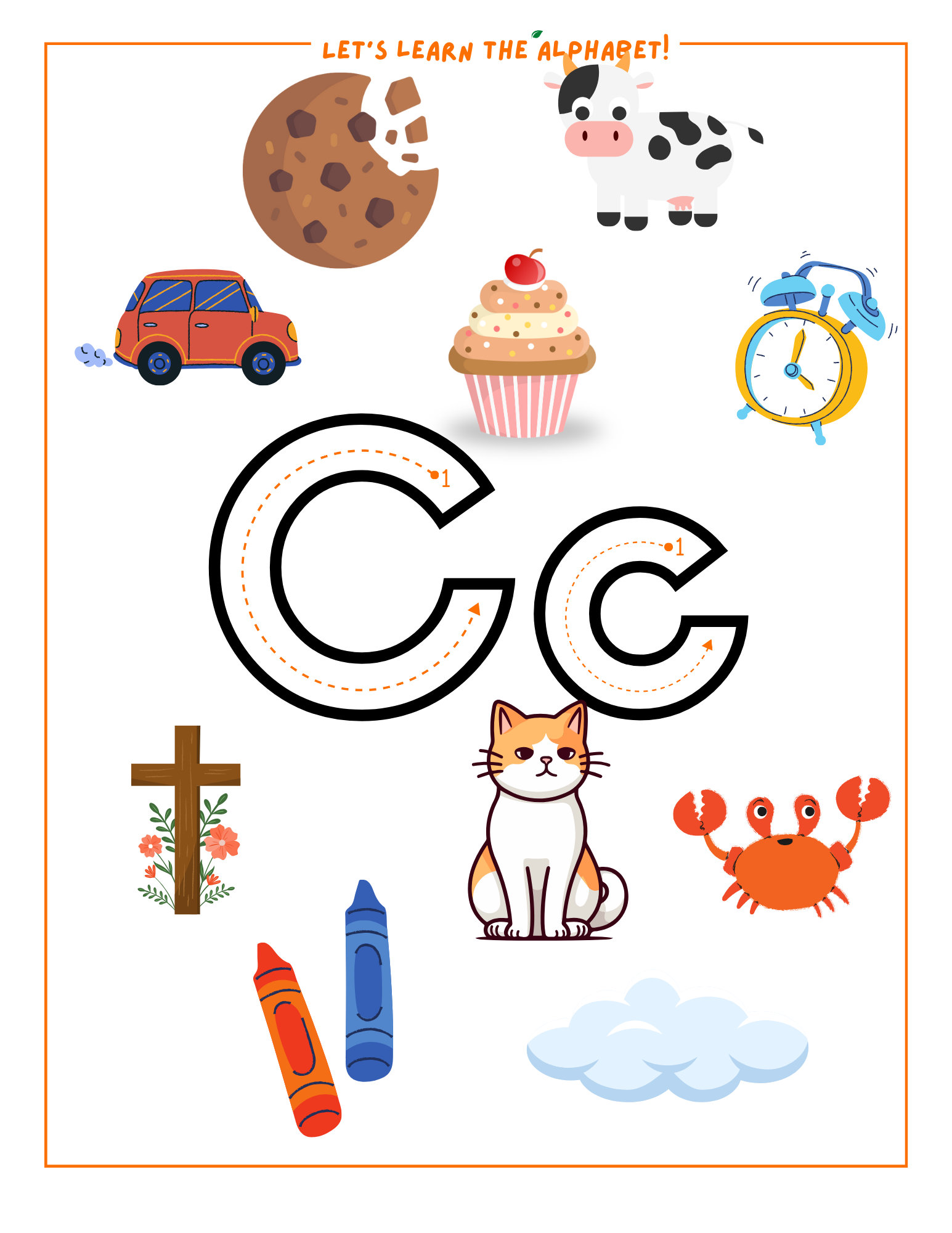 Back to School Letter C Printables Pack | Tracing, Writing, Phonics ...