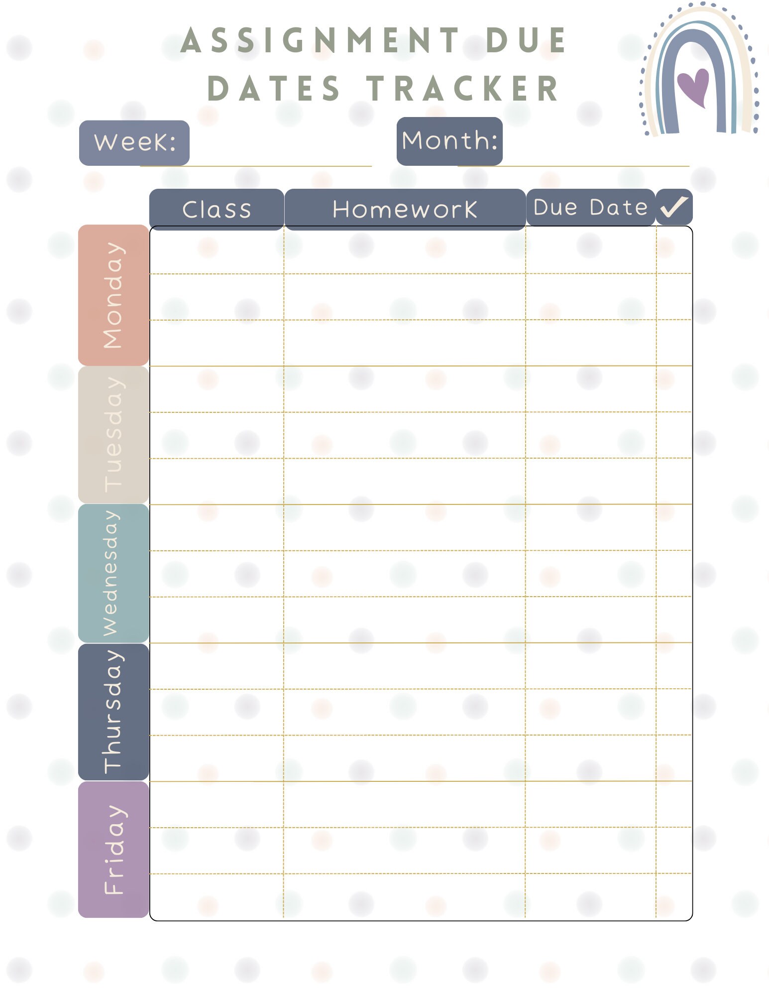 Printable ADHD Planner for Kids Student, Teacher, and Parents Help Stay ...