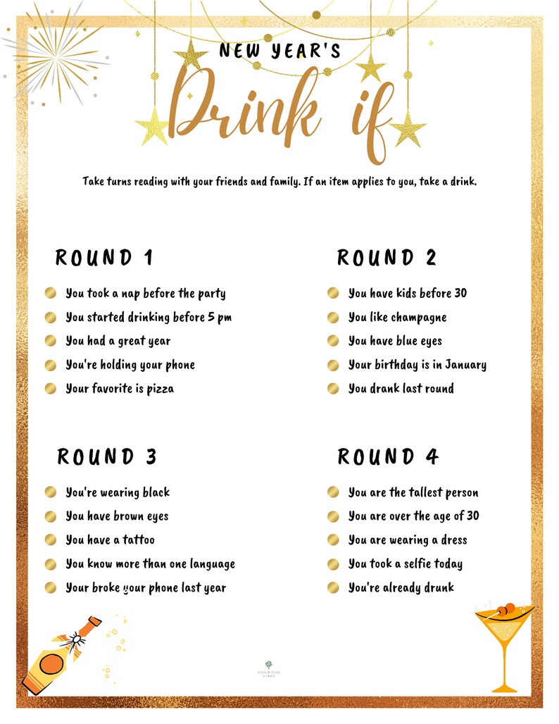 23-24 New Years Game Bundle New Years Eve Games New Years Party ...