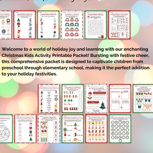 30 Printable Christmas Activities, Christmas Activity Bundle, Kid's ...