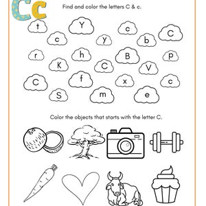 Back to School Letter C Printables Pack | Tracing, Writing, Phonics ...
