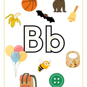 Alphabet Bundle: Letter B Printables Pack | Tracing, Writing, Phonics ...