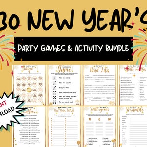 23-24 New Years Game Bundle New Years Eve Games New Years Party ...