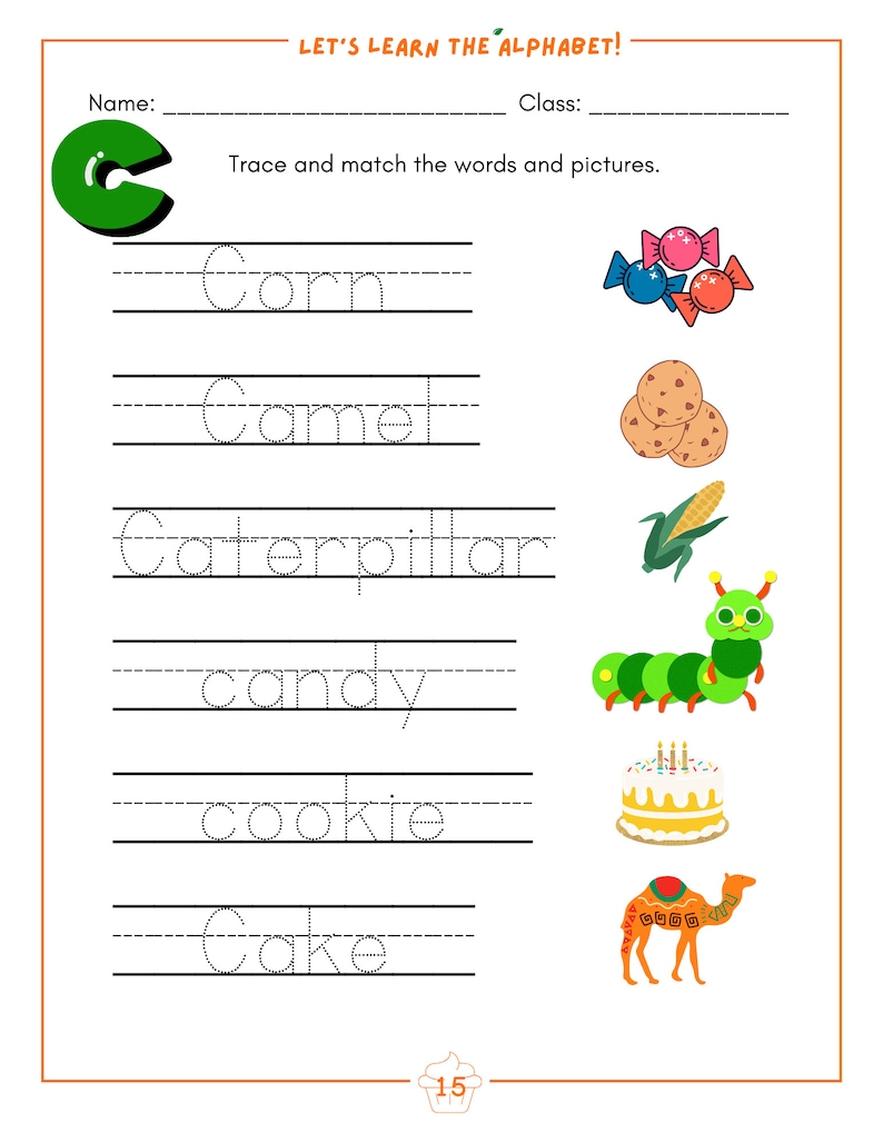 Back to School Letter C Printables Pack | Tracing, Writing, Phonics ...