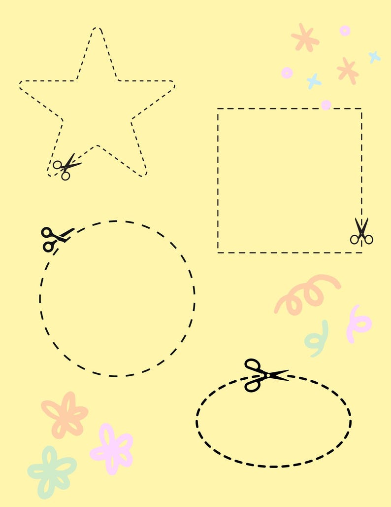 Back to School Practice Cutting Strips Toddler, Preschool, Kindergarten ...