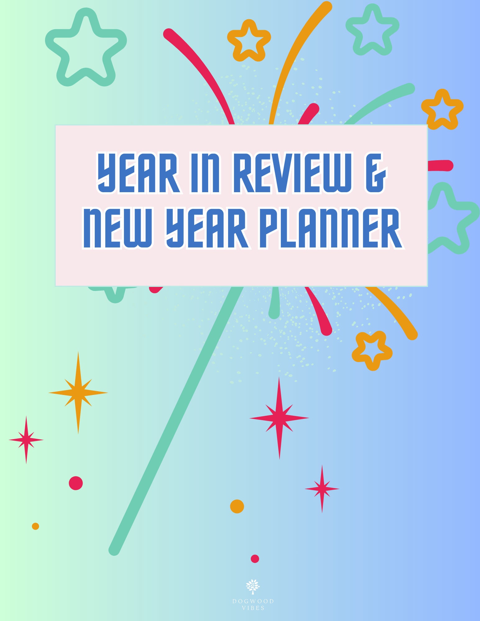 New Year's 95 Page Printables 2023 Year in Review 2024 Annual Goal ...