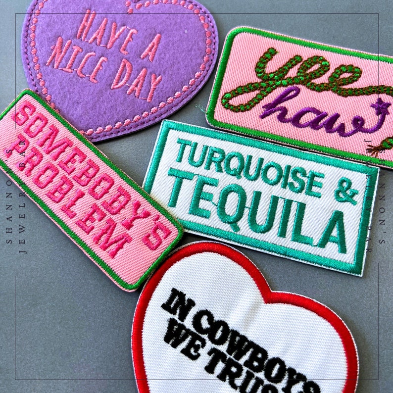 HANDMADE PATCHES - Iron on Patches, Trucker Hat Patch, Western Patch ...