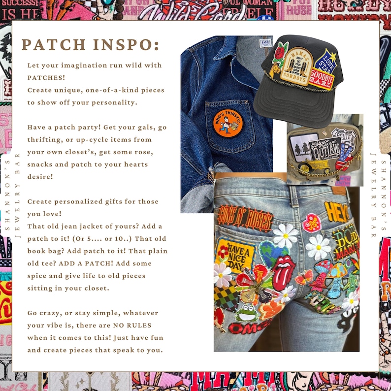 Cowgirl Iron on Patches: Western Trucker Hat, Belt Bag Decor, DIY Patch ...